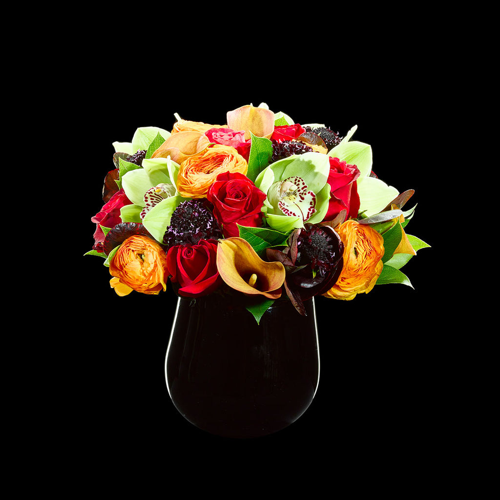 Sensation Rose and Orchid Bouquet | Bloom Flowers